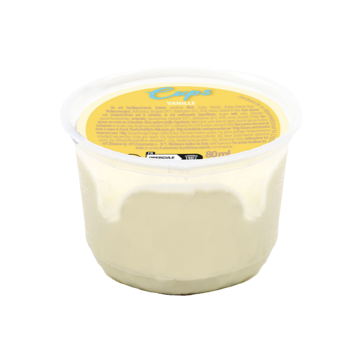 IJsbeker vanille, 24x80 ml – Food5 B.V.